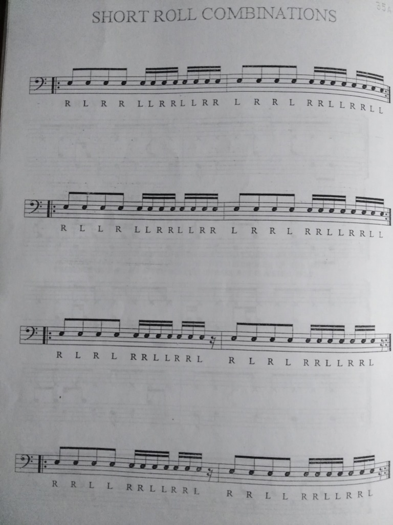 Short Roll Combinations | PDF