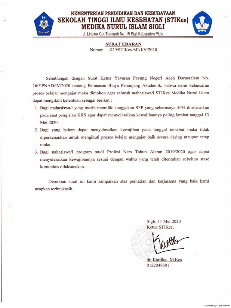 Surat Edaran | PDF