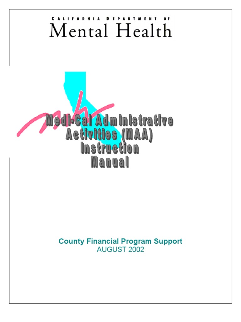 MAA Manual DMH 6 6 08 | PDF | Medicaid | Health Care