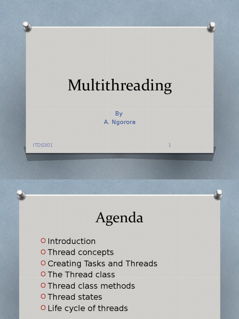 Antony Notes - Multithreading | PDF | Process (Computing) | Thread ...