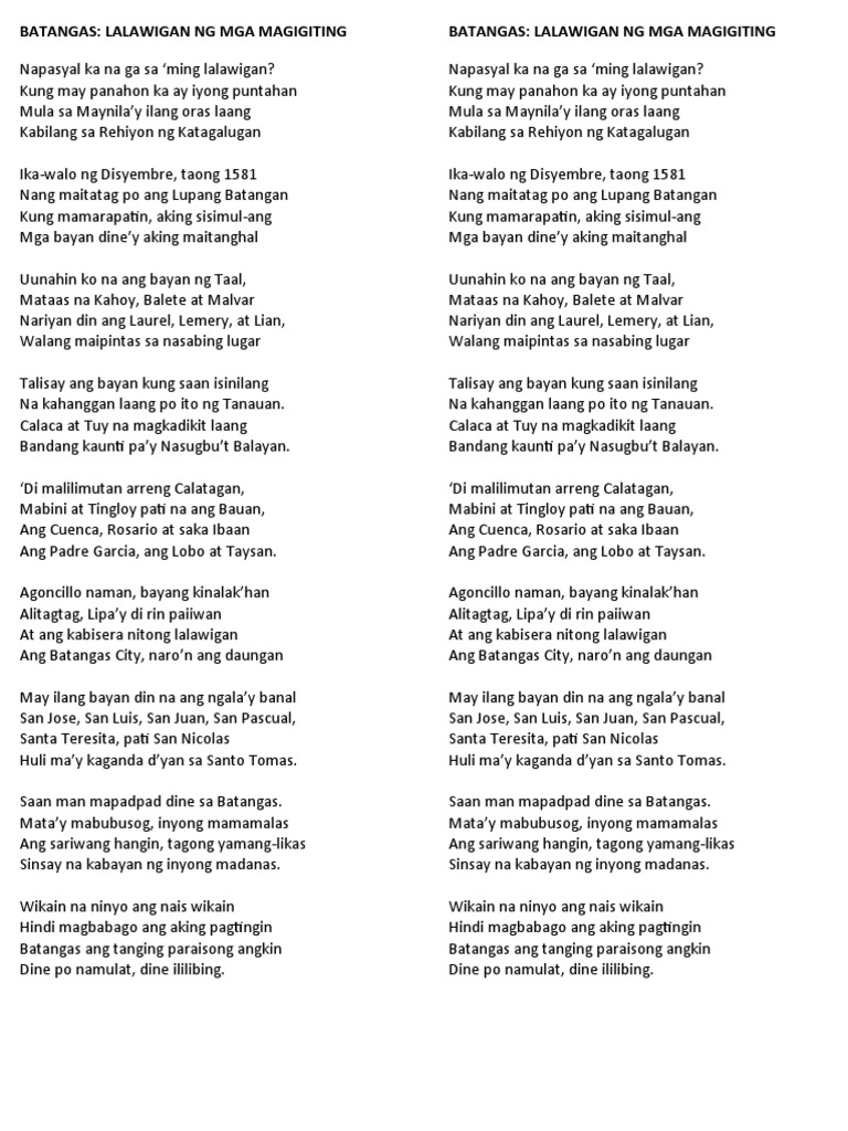 Lesson 3 Tula BATANGAS | PDF