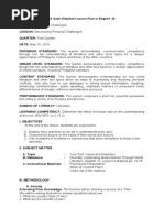 Grade 10 English 4th Quarter Lesson Plan | PDF | Metaphor | Educational ...