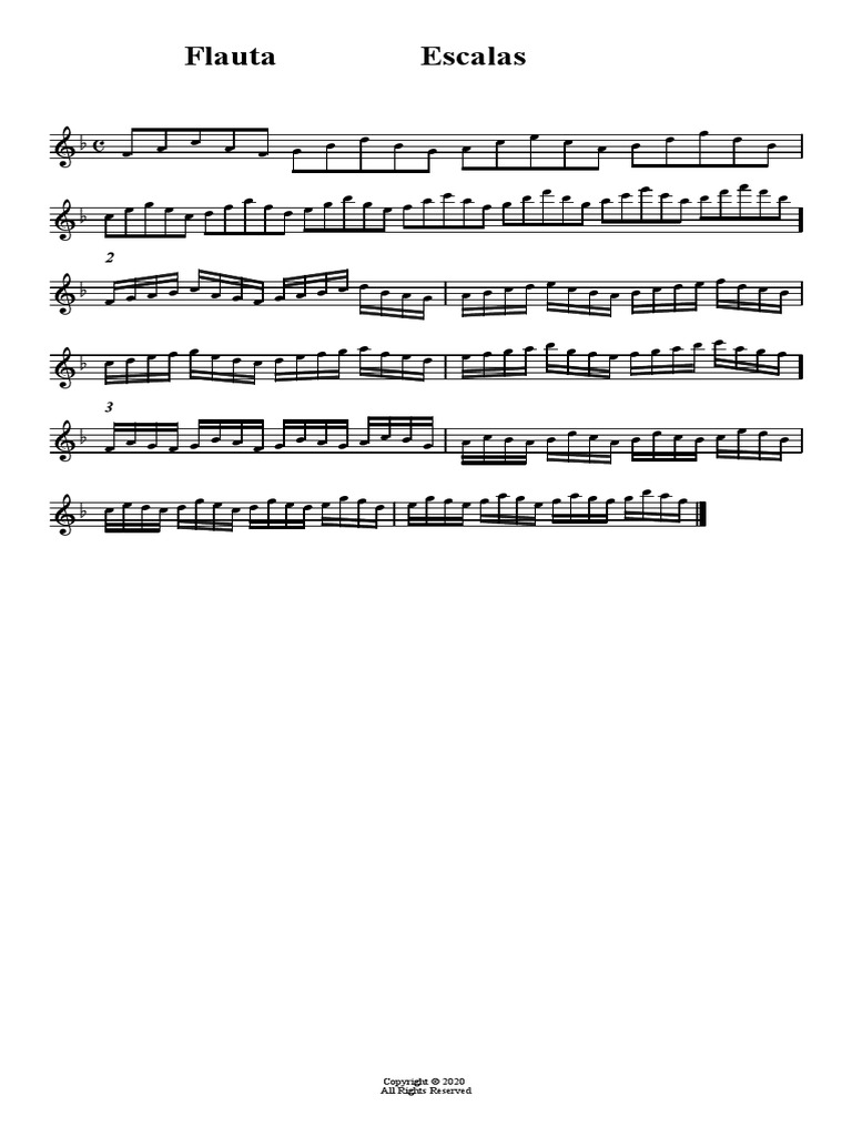 Escalas Flauta Traversa
