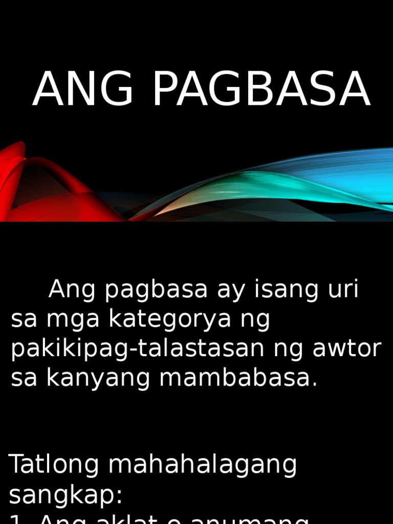 Ang Pagbasa | PDF