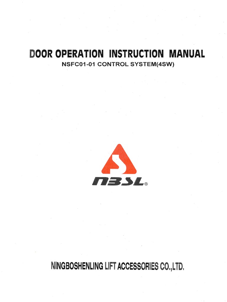 Ningbo NBSL Nsfc01 01 Control System 4sw PDF | PDF | Parameter (Computer Programming) | Power Supply