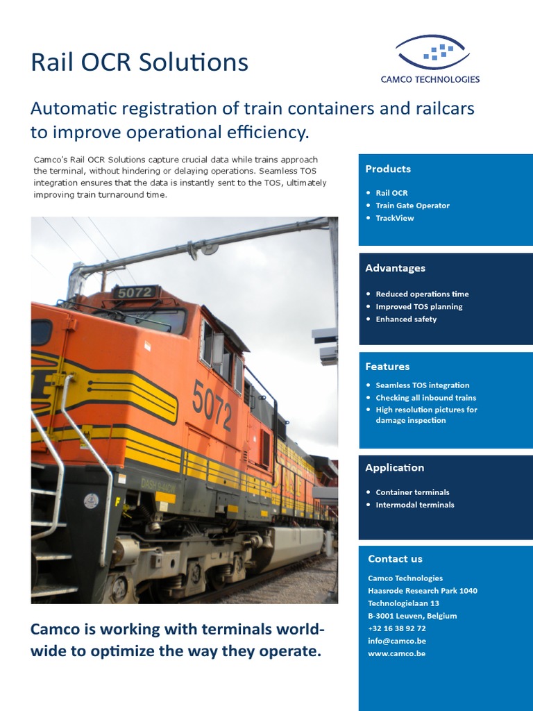 Rail OCR Solutions: Automatic Registration of Train Containers and ...