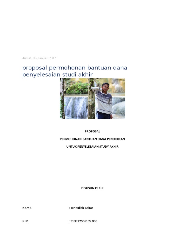 Proposal Permohonan Akhir Studi | PDF