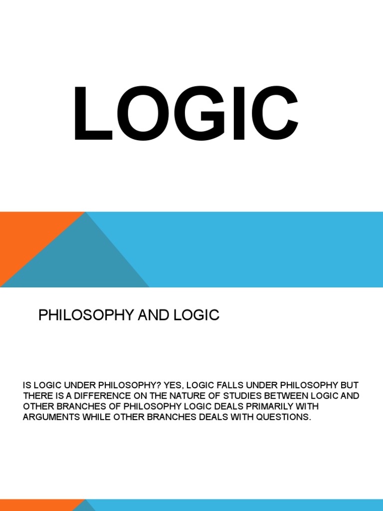 Logic | PDF | Logic | Reason