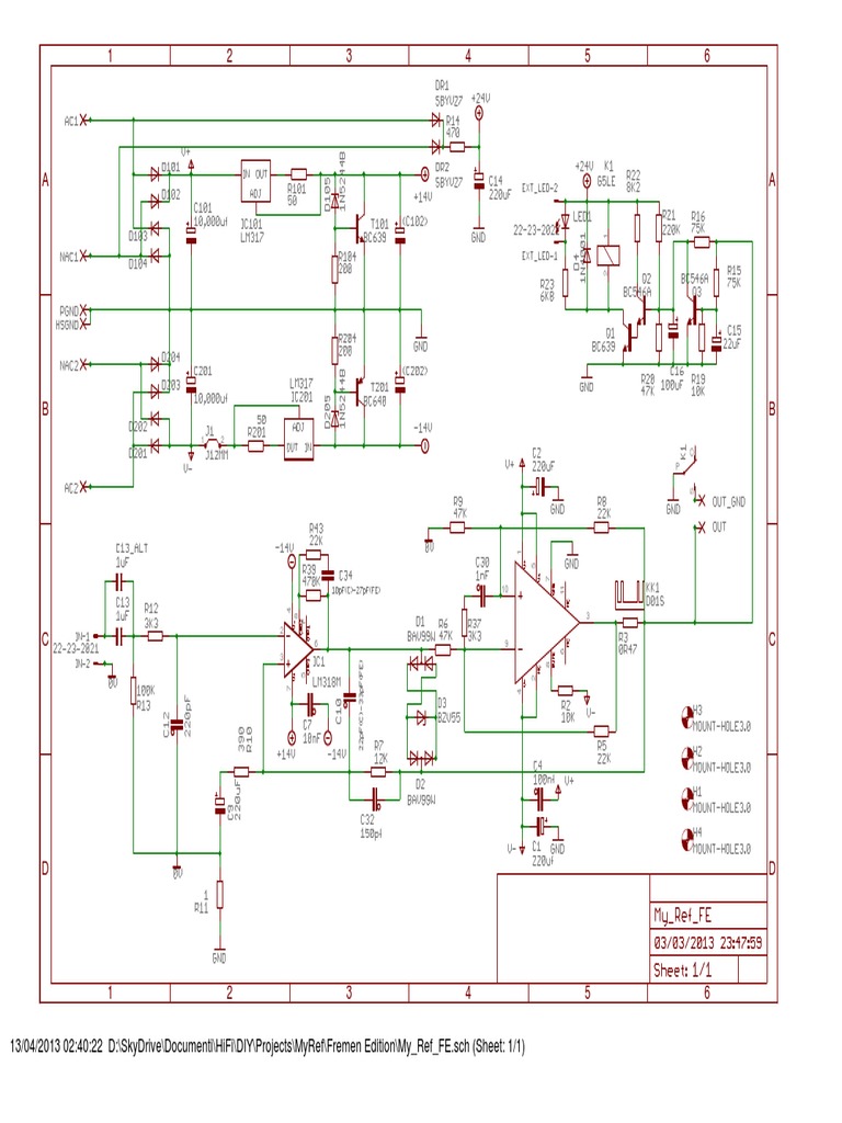 My - Ref - FE - Schematic | PDF