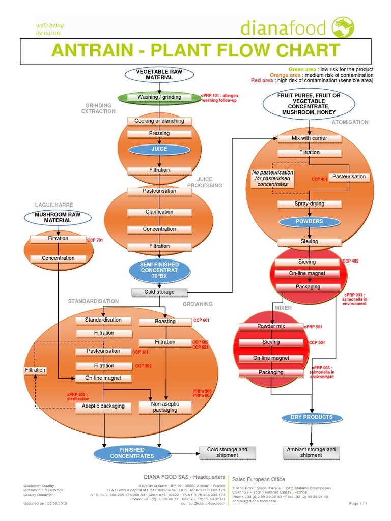 Antrain - Plant Flow Chart: Vegetable Raw Material | PDF | Food And ...