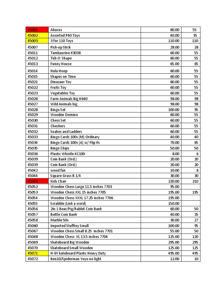 Barcode Toys | PDF | Toys