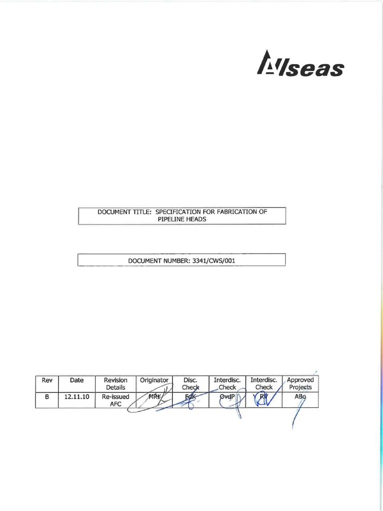3341 CWS 001 Rev. B PDF | PDF