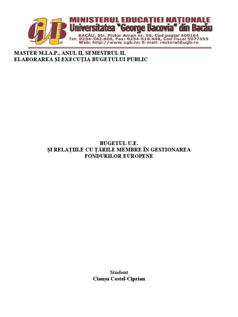 Bugetul Ue | PDF