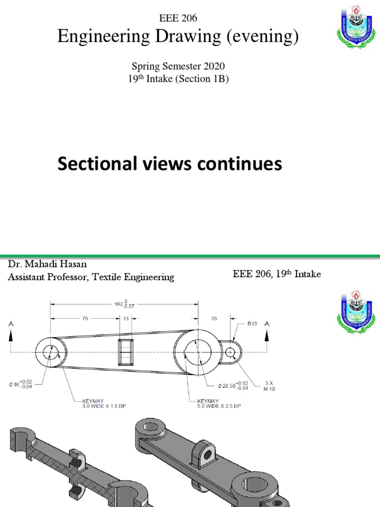 EEE 206 Engineering Drawing Lectures Spring 2020 Section 1B | PDF