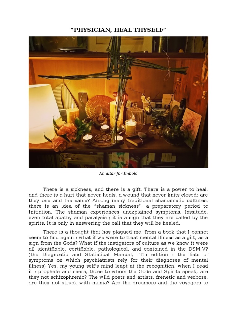 Physician Heal Thyself | PDF | Shamanism | Mental Disorder