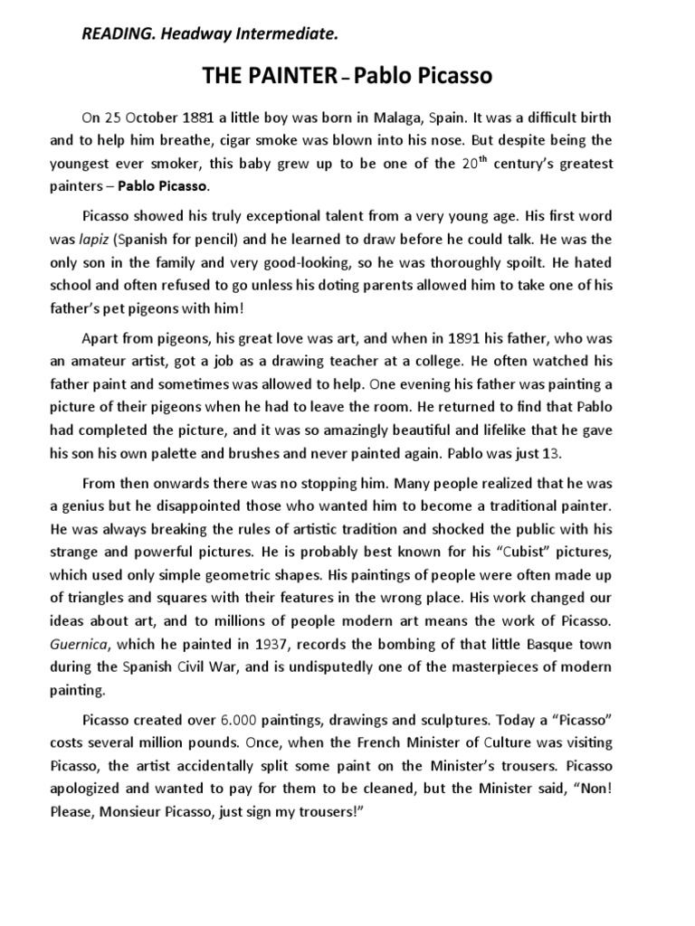 Pablo Picasso: A Young Genius | PDF | Art