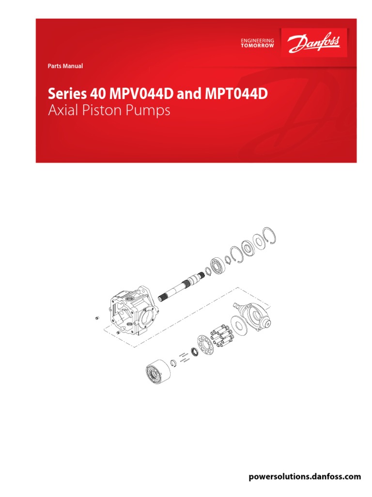 Series 40 M44 Mpv044d And Mpt044d Parts Manual Pdf Pump Gas