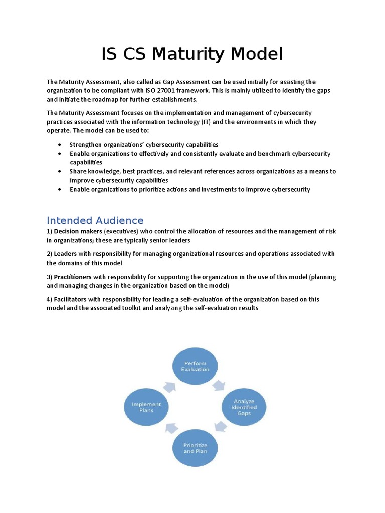 IS CS Maturity Model | PDF
