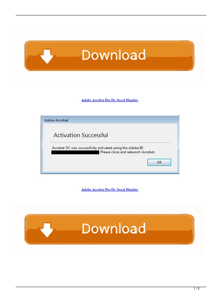 Adobe Acrobat Pro DC Serial Number | PDF | Software Companies Of The ...