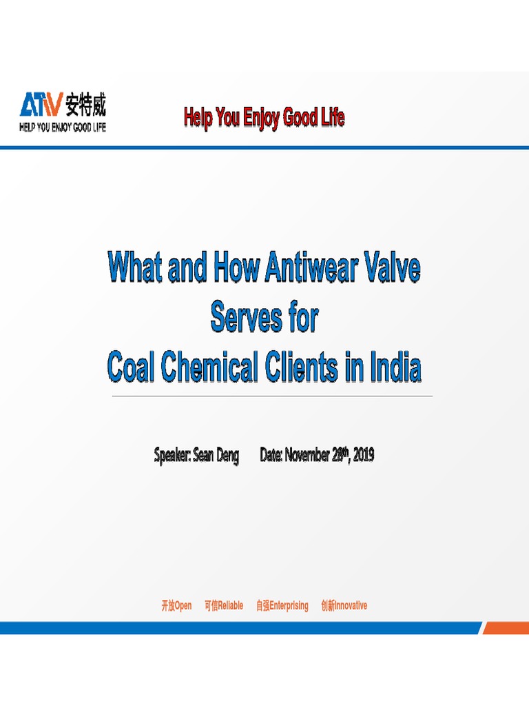 Antiwear Valves | PDF | Gasification | Valve