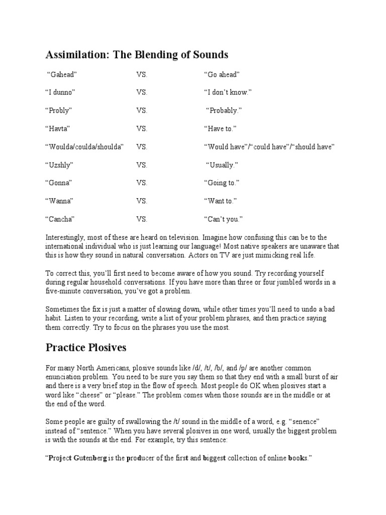 Good Diction Tips | PDF | Human Communication | Human Voice