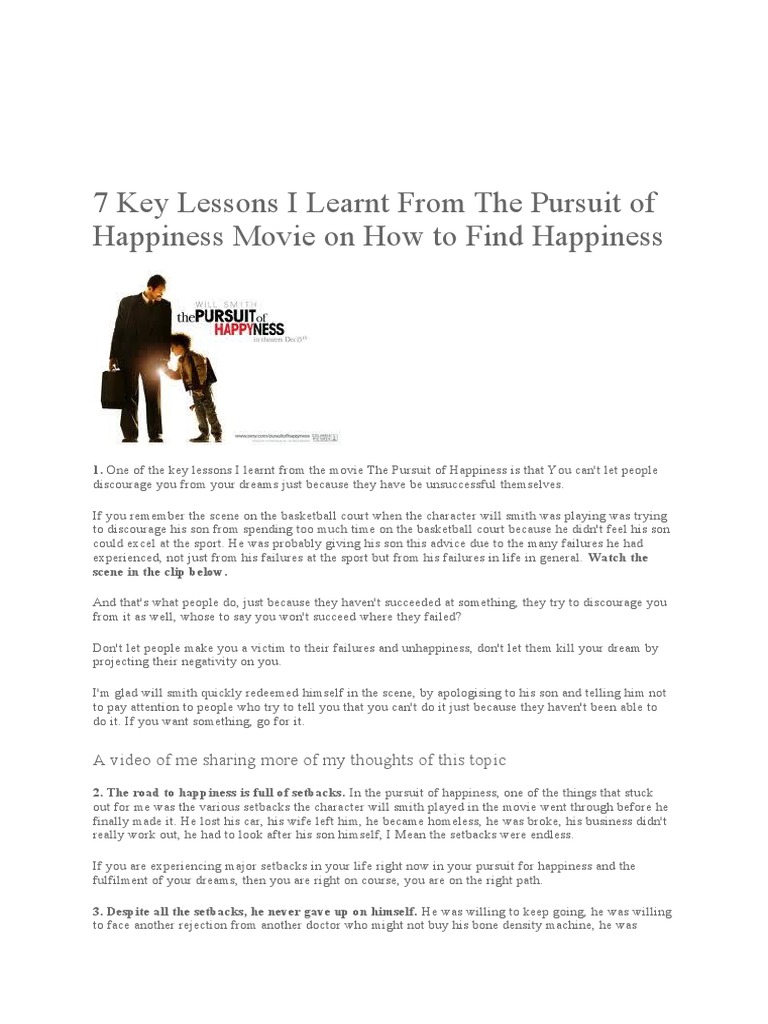 7 Key Lessons I Learnt From The Pursuit of Happiness Movie On How To ...