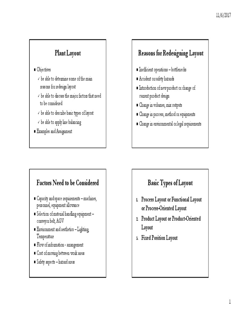 Plant layout optimization | PDF | Production And Manufacturing ...