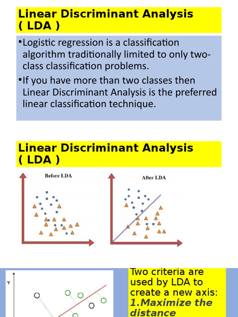 Linear Discriminant Analysis (Lda) | PDF