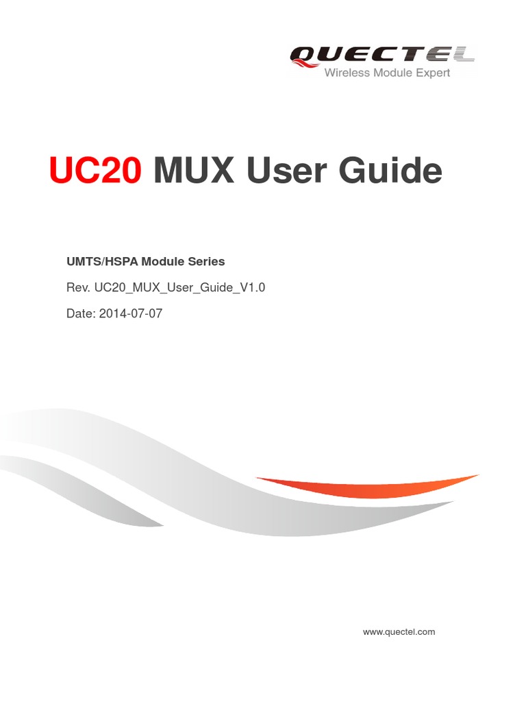 MUX User Guide: UMTS/HSPA Module Series | PDF | High Speed Packet ...