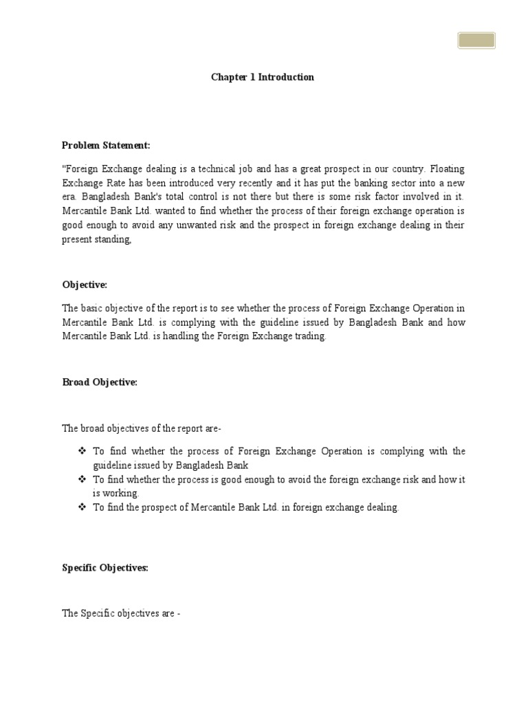 Body of Report | PDF | Foreign Exchange Market | Exchange Rate
