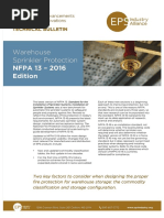 NFPA 13 2016 Edition | PDF | Fire Sprinkler System | Warehouse