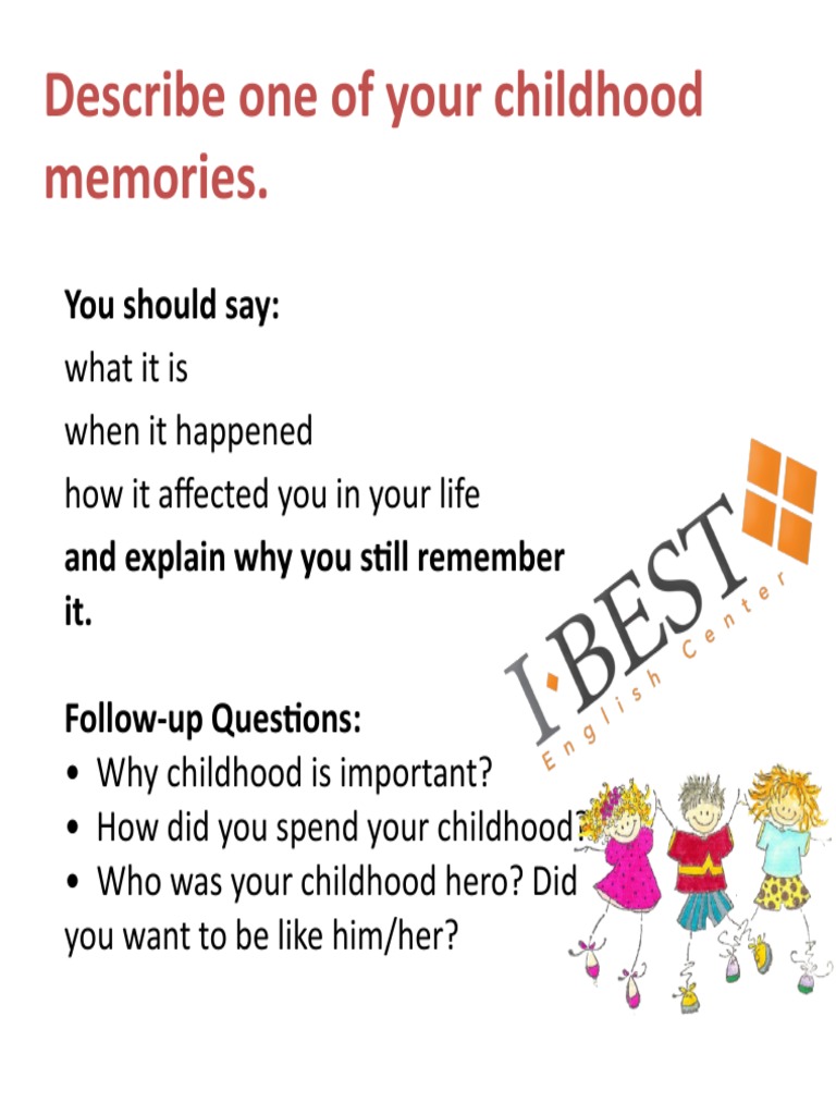 Describe One of Your Childhood Memories | PDF | Superman | Childhood