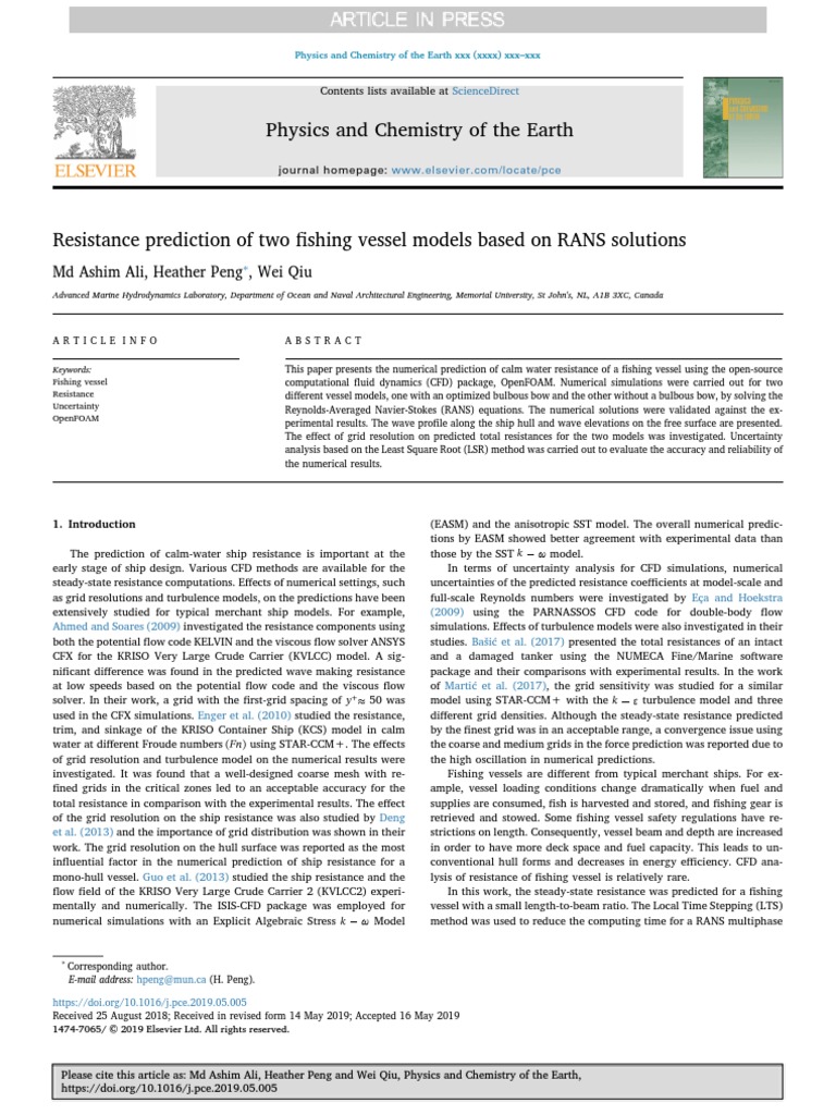 Articulo - Prediccion de Resistencia de Dos Modelos de Barcos Pesqueros ...