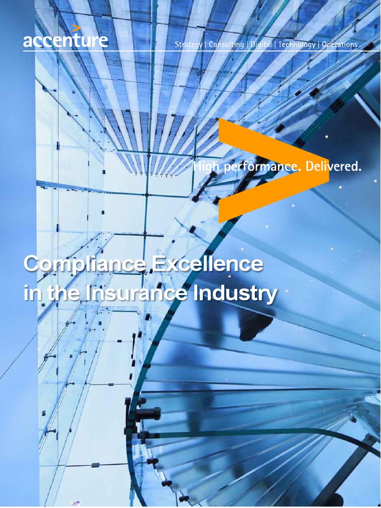 Accenture Compliance Excellence Insurance Industry PDF | PDF ...