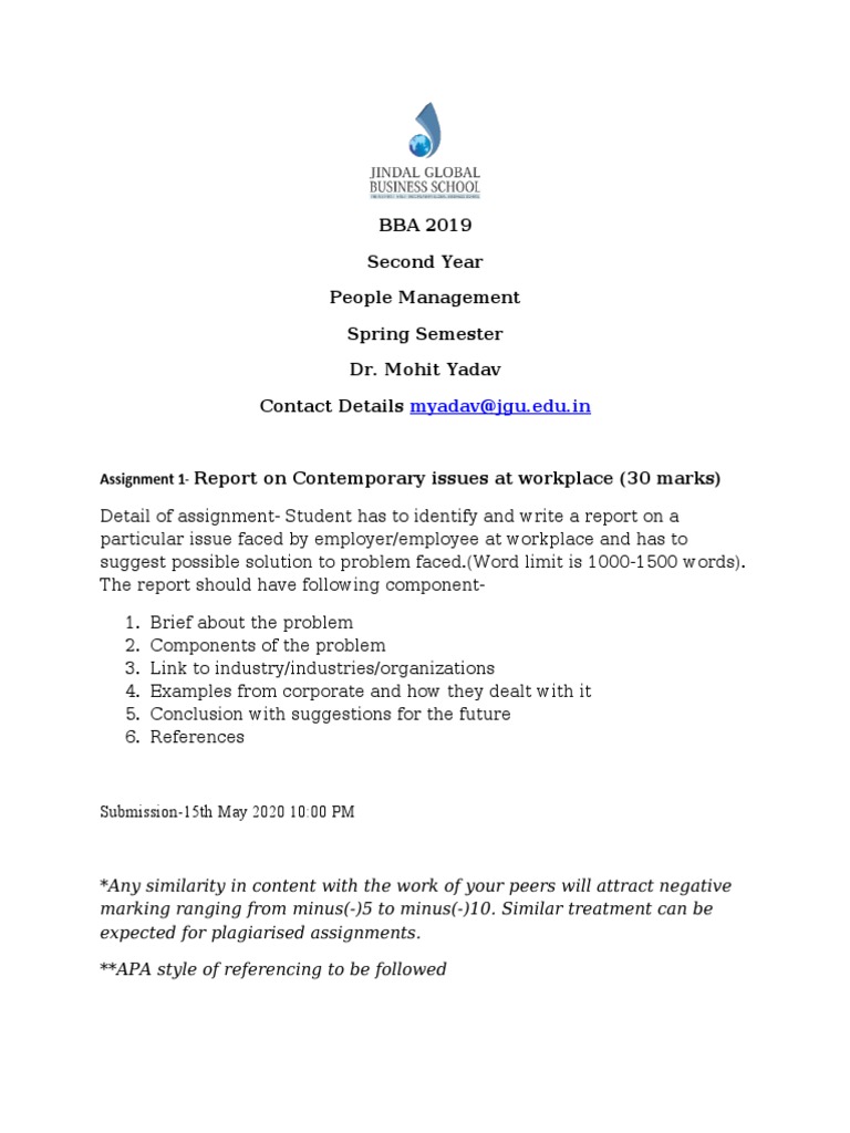 PM Assignment 1 | PDF