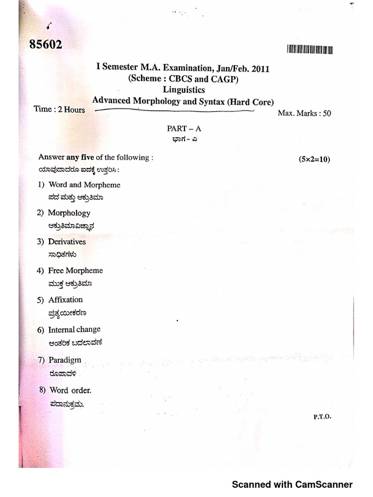 Advanced Morphology and Syntax PDF | PDF