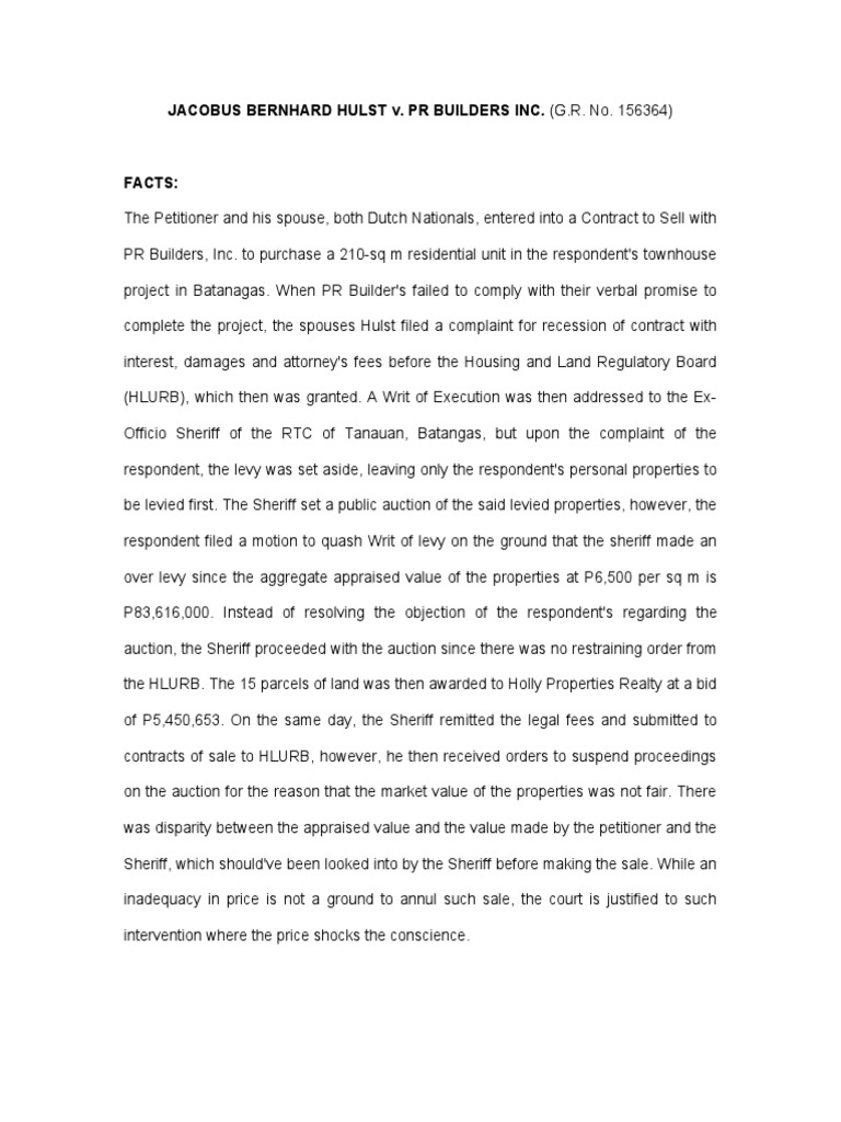Case Digests | PDF | Mortgage Law | Judgment (Law)