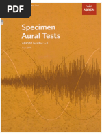 ABRSM Aural Skills - Grade 8 | PDF