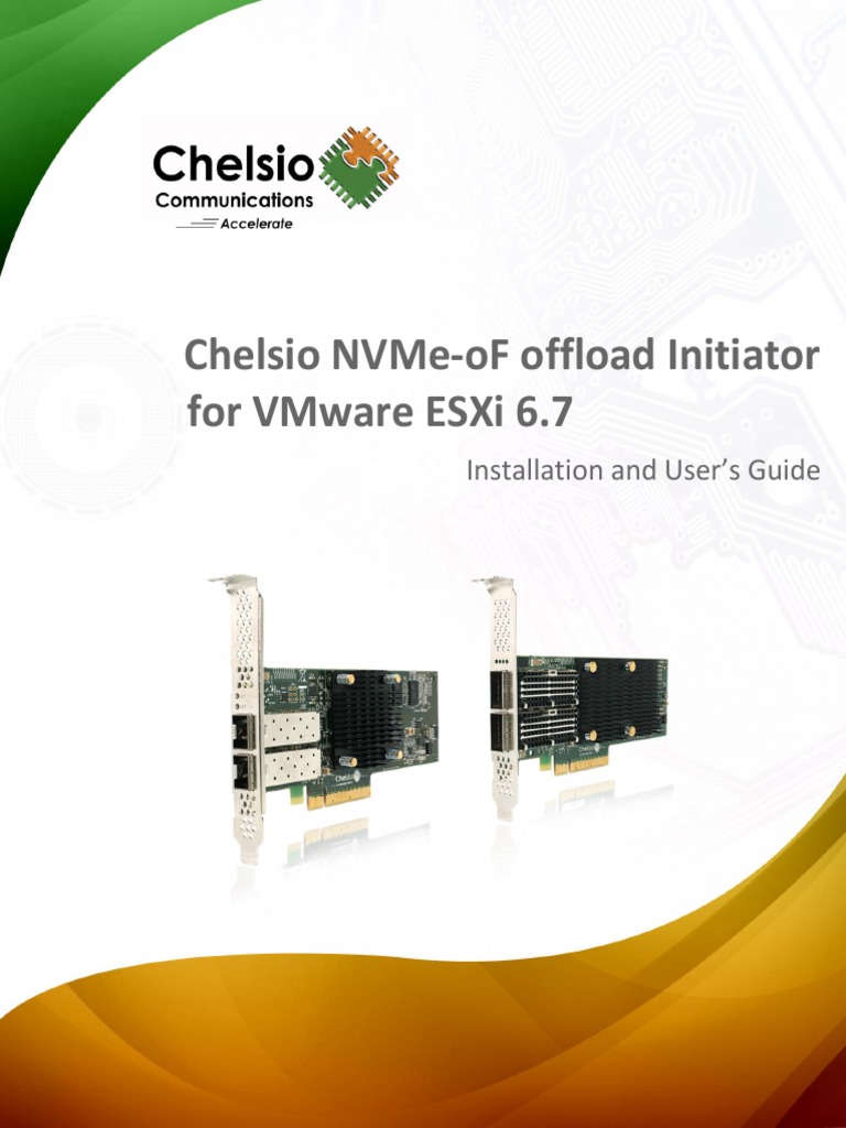 Chelsio UnifiedWire ESXi UserGuide | PDF | Device Driver | Network ...