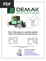 Somerset Timbers Pricelist 20250310 | PDF | Plywood | Lumber