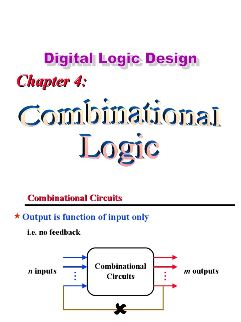Chapter 4: Combinational Circuits Analysis and Design | PDF ...