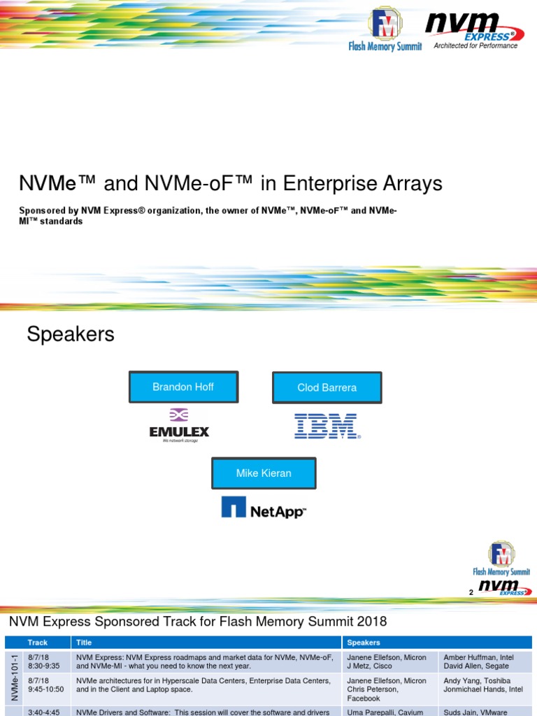 Nvme™ and Nvme-Of™ in Enterprise Arrays | PDF | Solid State Drive ...