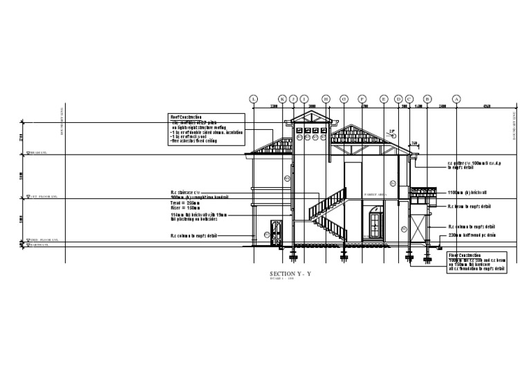 Section Y - Y: Beam LVL | PDF | Building | Structural Engineering