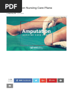 Nursing Care Plan for Amputation | PDF | Amputation | Prosthesis