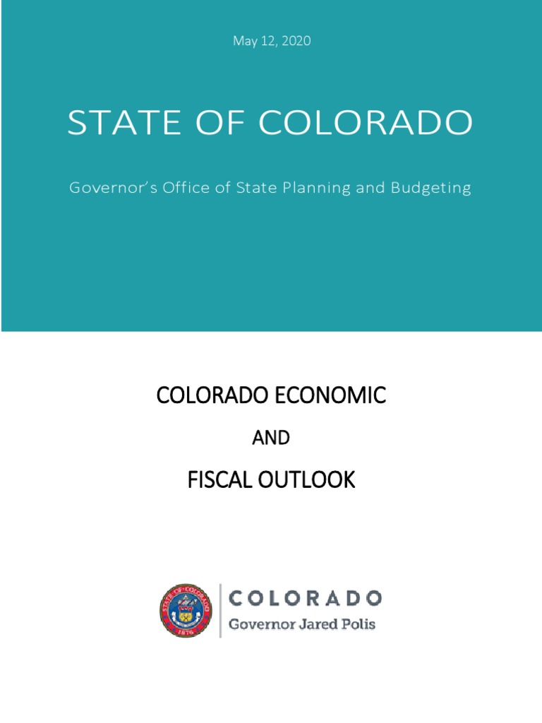 Colorado Economic Outlook May 2020 | PDF | Recession | Use Tax