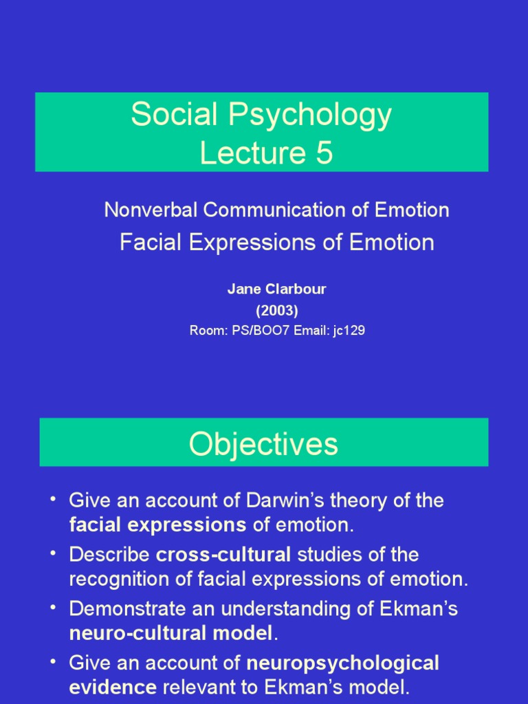 Facial Expressions For Oral Communication | PDF | Facial Expression ...