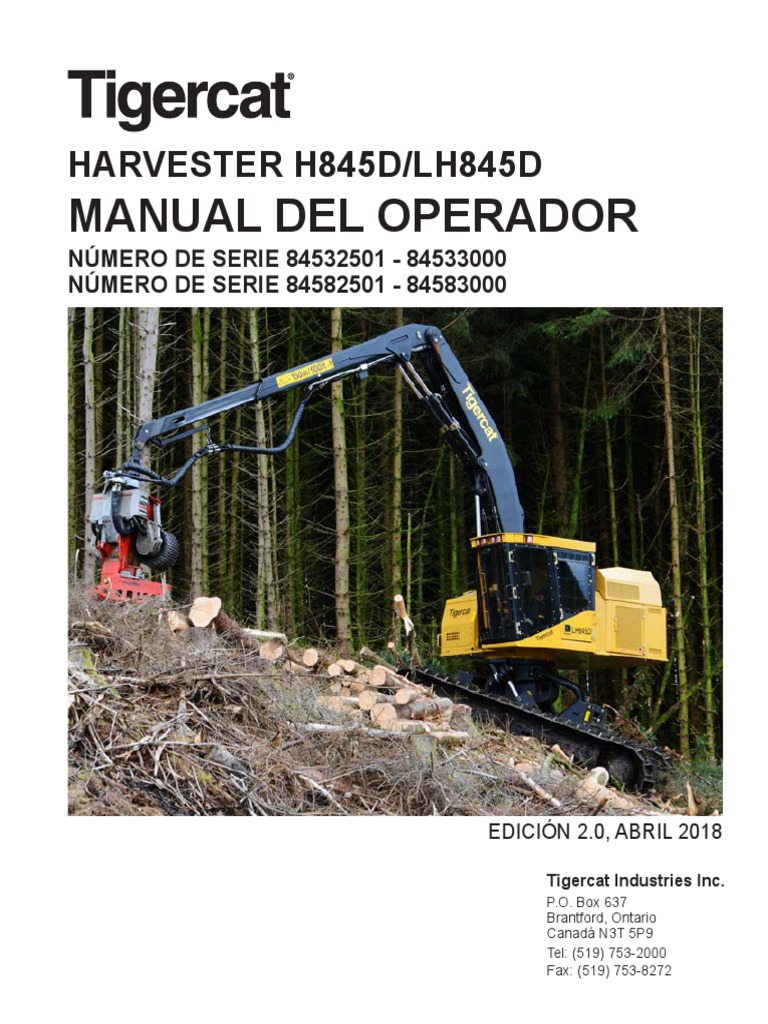 Tigercat 845D PDF | PDF | Bluetooth | ruido