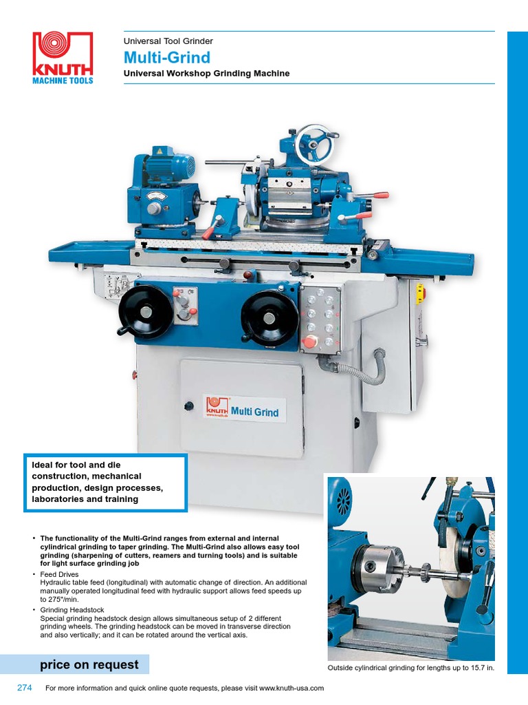 Universal Tool Grinder: A Versatile Multi-Grind Machine for External ...