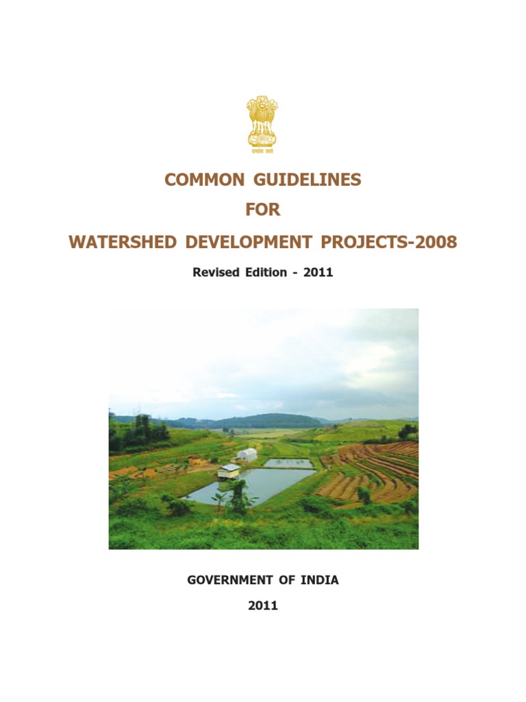 Common Guidelines for Watershed Development Projects-2008: Revised ...