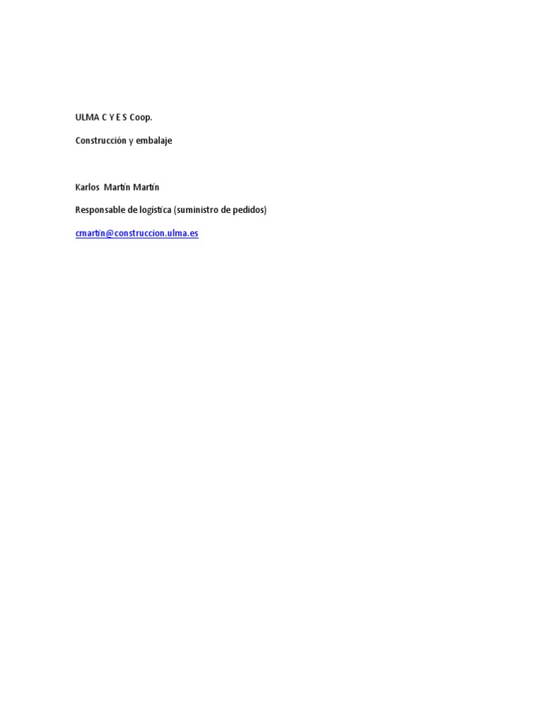 ULMA C Y E S Coop | PDF